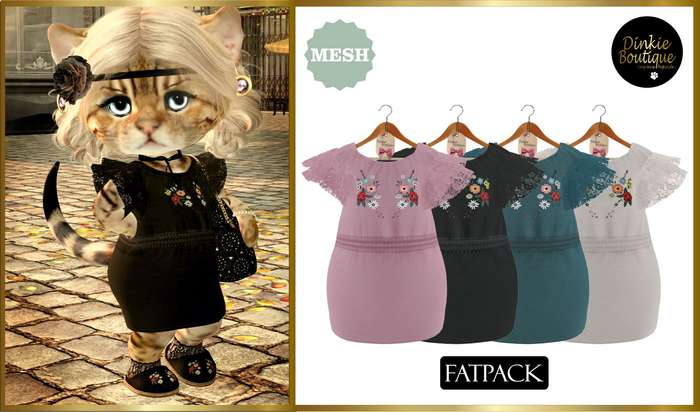 Second Life Marketplace Db Dinkies Eliza Dress Fatpack